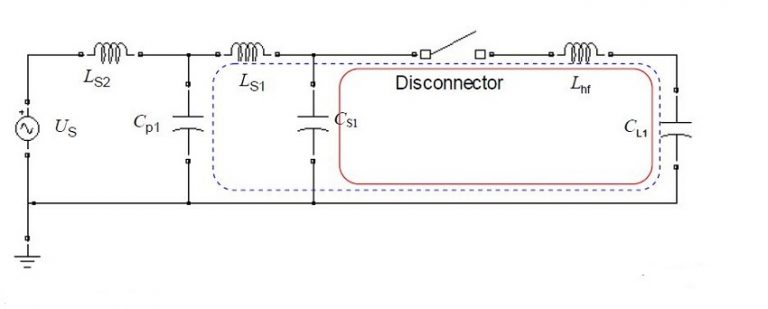 Capacitive current switching test for high voltage AIS disconnector ...