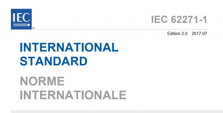 IEC 62271-1 Switchgear Standard definitions and its update process ...